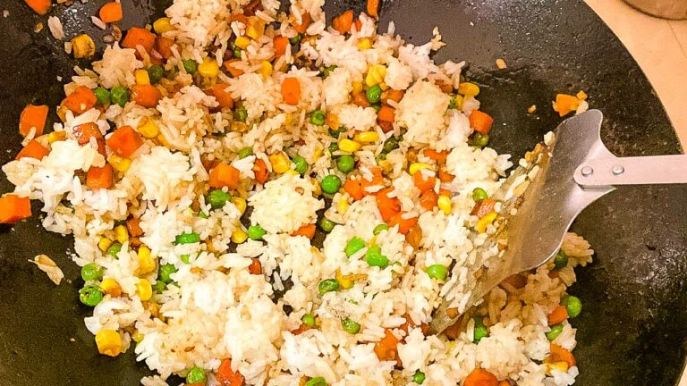Fried Rice With Frozen Vegetables - Caramel and Spice