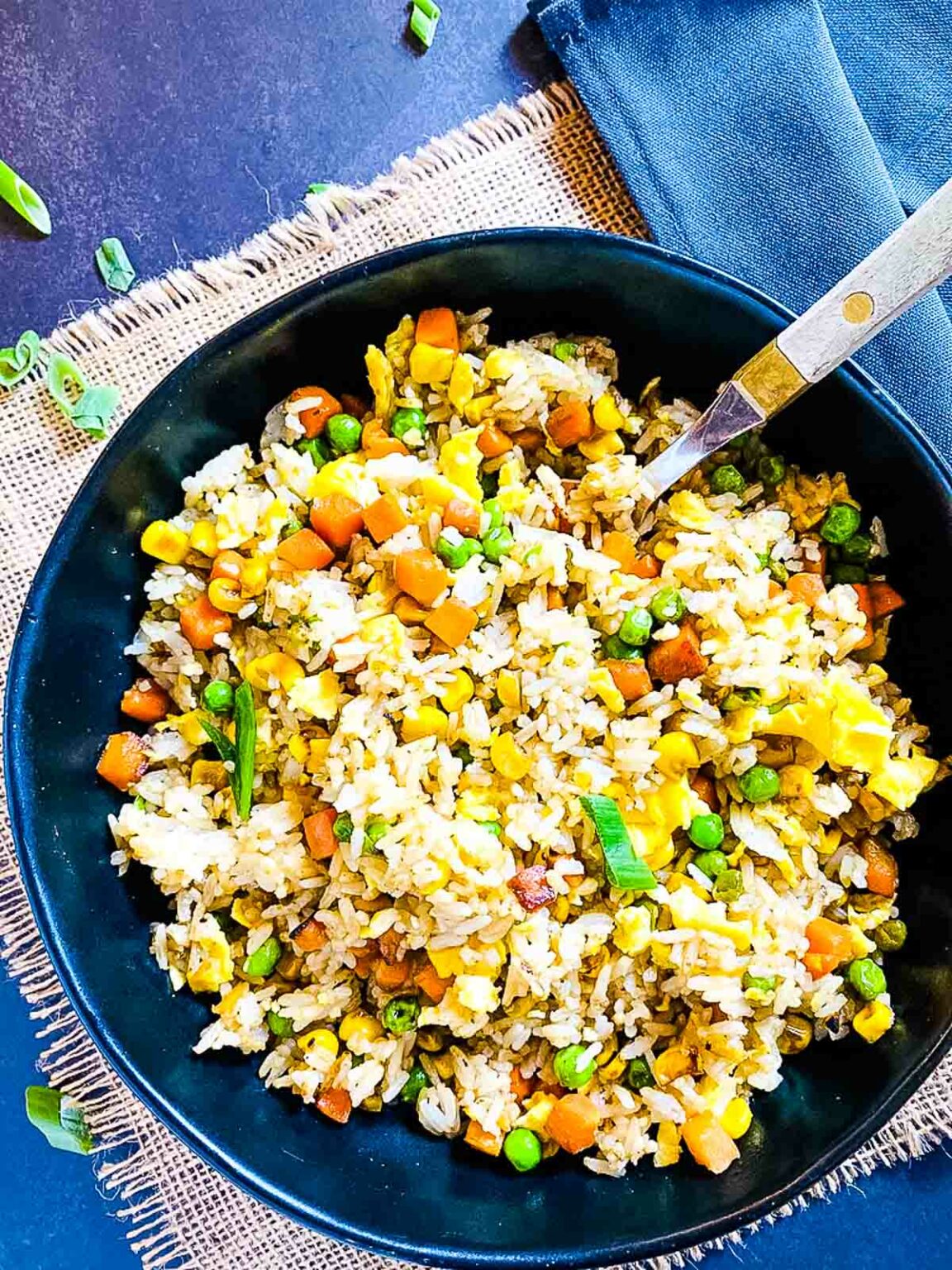 Fried Rice With Frozen Vegetables - Caramel and Spice