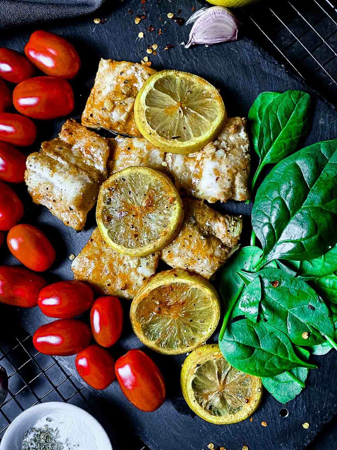 Air Fryer Cod Fish (No Breading) - Caramel and Spice