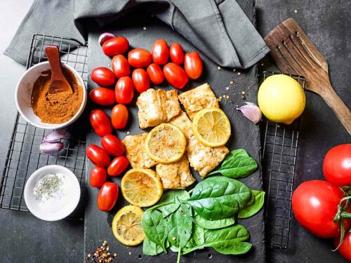 Air Fryer Cod Fish (No Breading) - Caramel and Spice